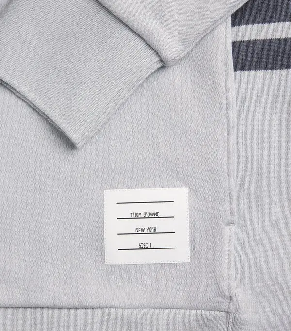 Thom Browne 4-bar Zip-up Hoodie