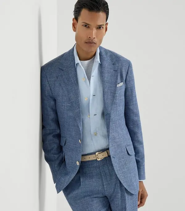 Brunello Cucinelli Wool-silk-linen-cashmere Deconstructed Blazer