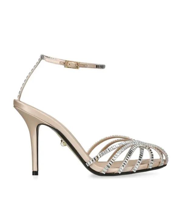 ALEVI MILANO Penelope Xtal Heeled Sandals - Silver