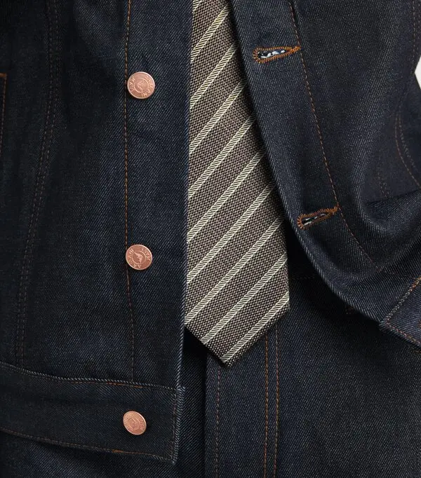 Emporio Armani Silk Stripe Neck Tie