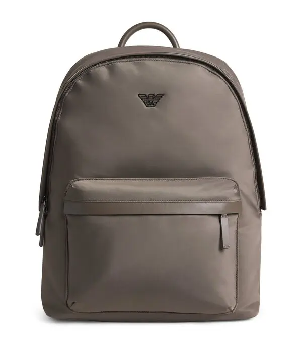 Emporio Armani Logo Backpack - Brown