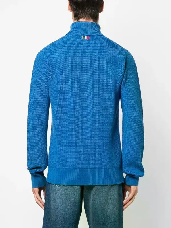 Orlebar Brown Chunky Knit Roll Neck Jumper