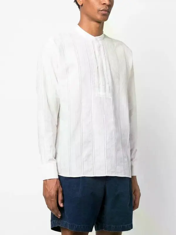 Orlebar Brown Hemlock Striped Henley Shirt