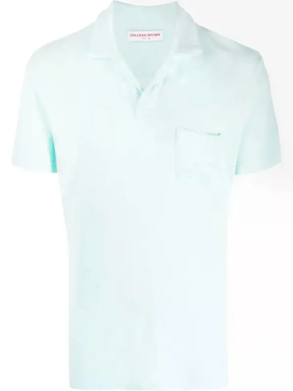 Orlebar Brown Terry Short-sleeve Polo Shirt - Blue