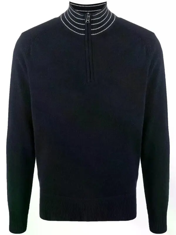 Orlebar Brown Lennard High-neck Jumper - Blue
