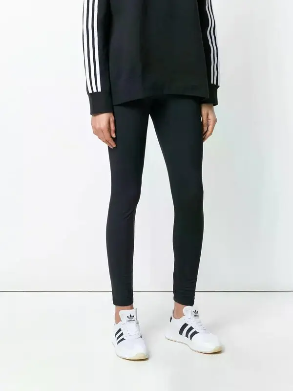 Adidas Trefoil Stripe Leggings - Black