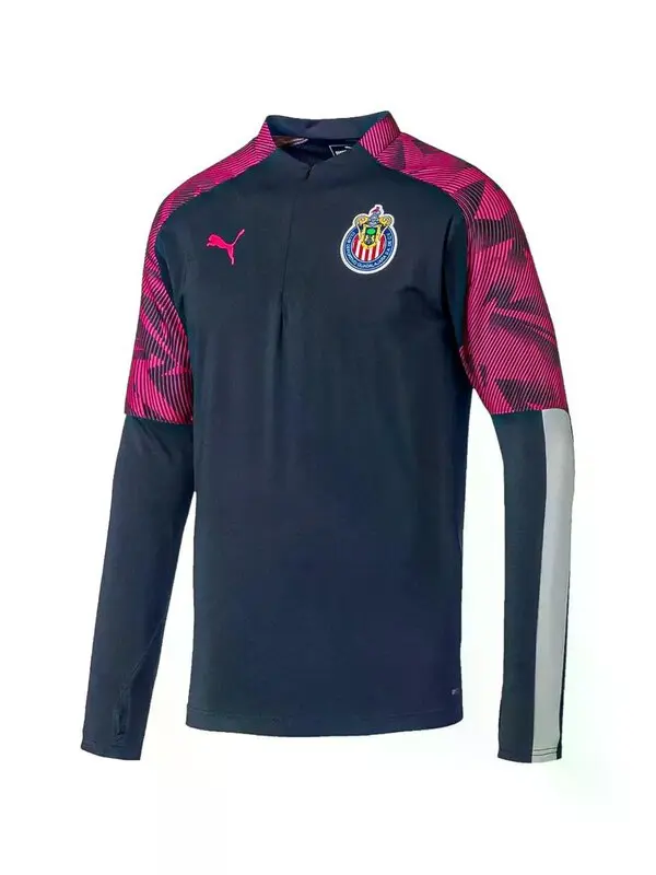 PUMA Quarter Zip Graphic Print Top
