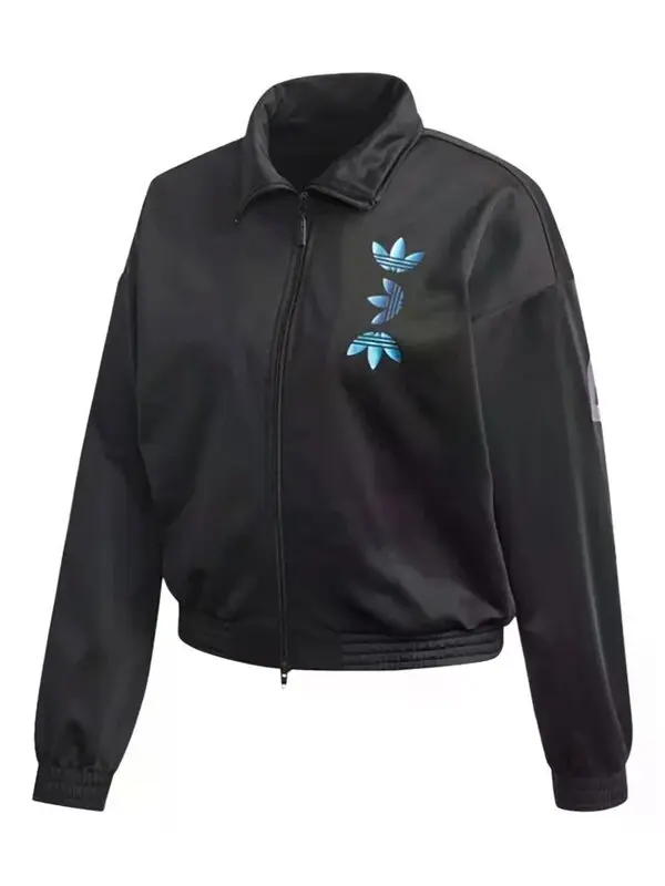 Adidas Logo Print Zip-fastening Sweatshirt
