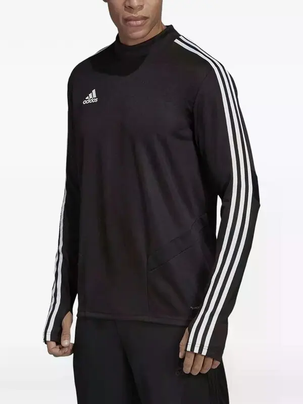 Adidas Striped High Neck Sweatshirt
