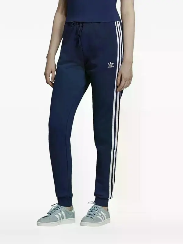 Adidas Originals Cuffed Striped Track Pants - Blue