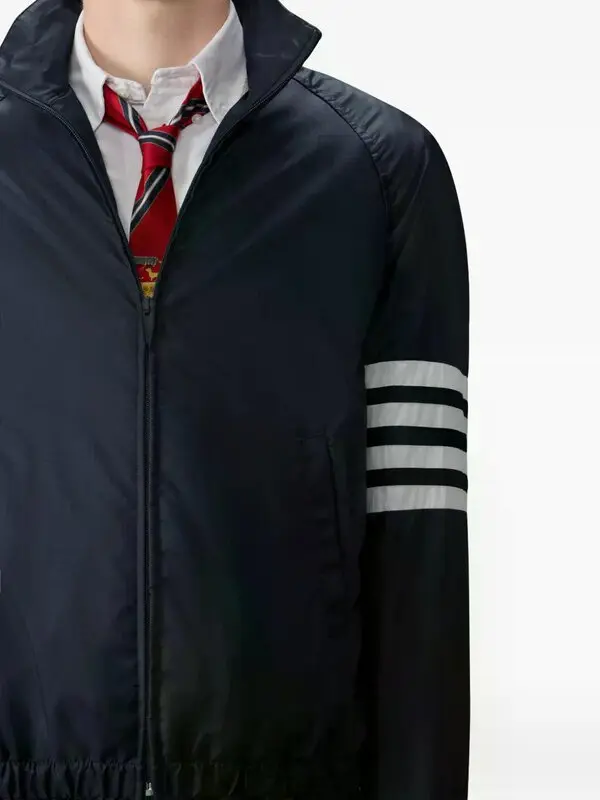 Thom Browne Four-bar Stripe Detail Zip Jacket