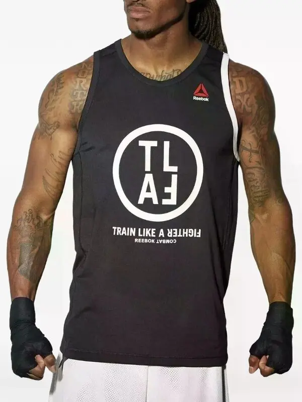 REEBOK Combat Graphic Print Tank Top