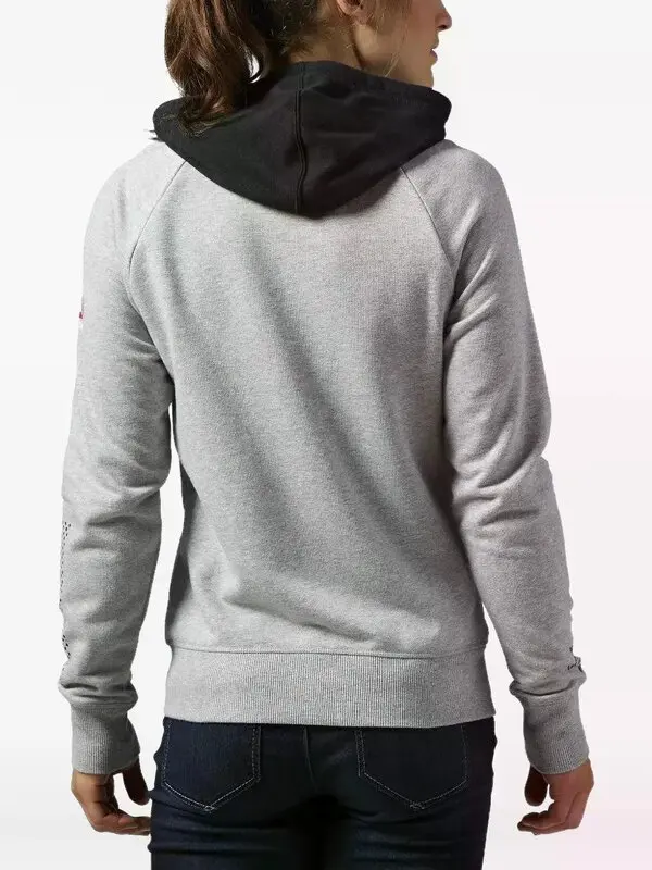 REEBOK X Ufc Full Zip Hoodie Sweatshirt