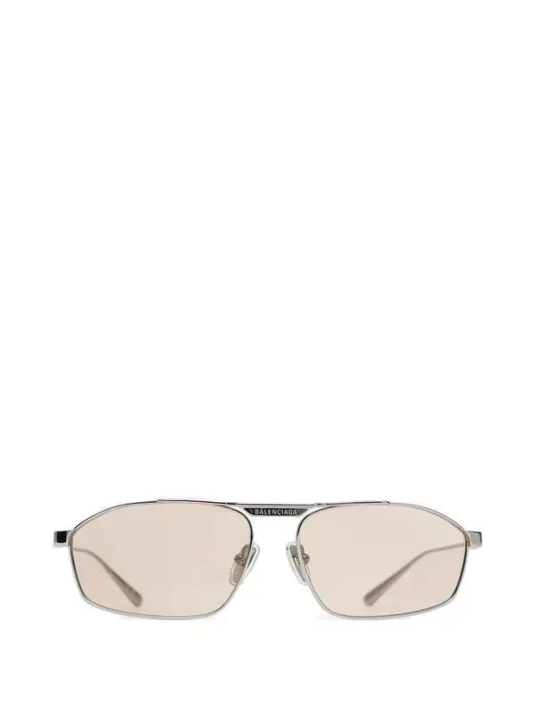 Balenciaga Geometric Frame Sunglasses - Silver