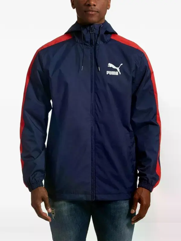 PUMA Logo-print Hooded Jacket