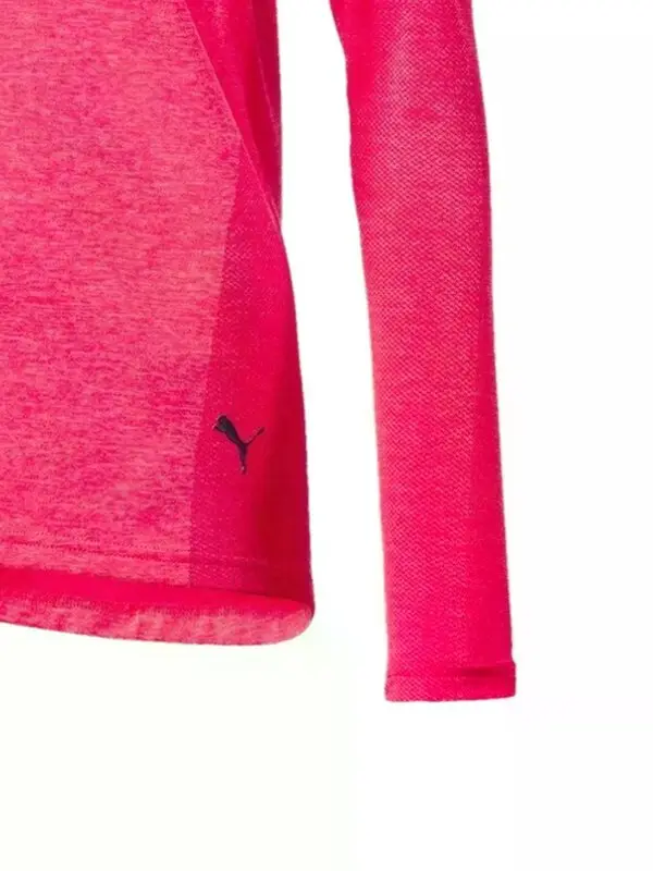 PUMA Seamless Quarter-zip Long Sleeve Sweatshirt - Pink