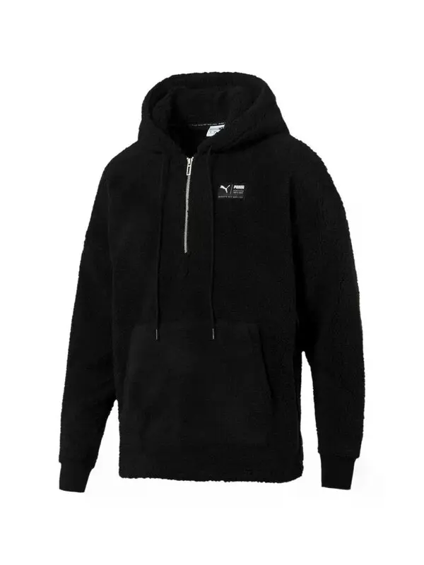 PUMA Logo-patch Fleece Hoodie