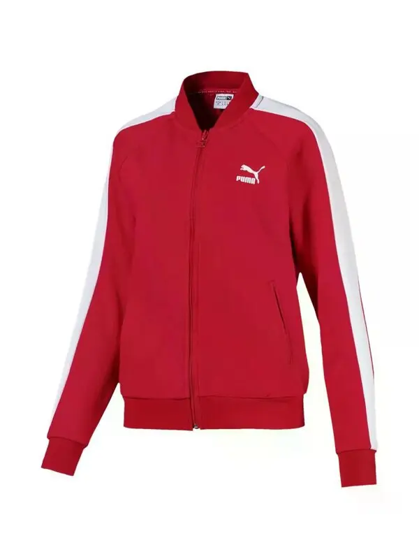 PUMA Striped Zip-up Track Jacket - Red