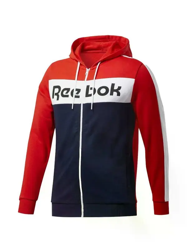 REEBOK Colour-block Zip-up Hoodie