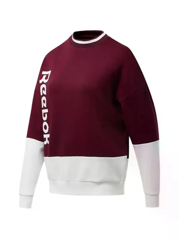 REEBOK Two-tone Crew Neck Sweatshirt - Red