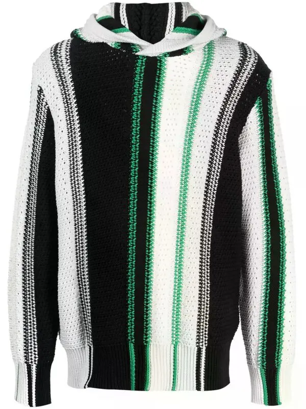 Orlebar Brown Kirk Jordan Stripe-print Hoodie - White