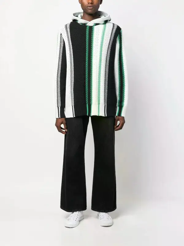 Orlebar Brown Striped Knit Hoodie