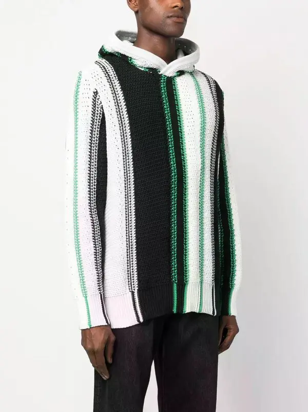 Orlebar Brown Striped Knit Hoodie