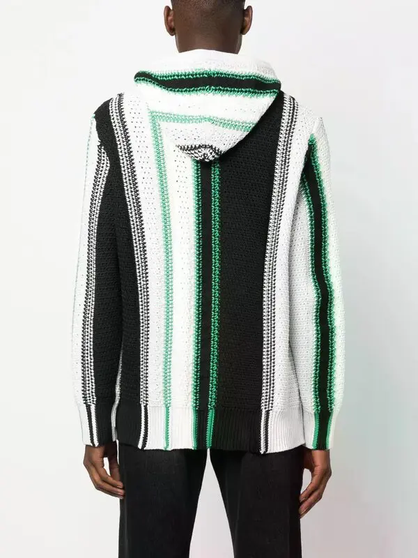 Orlebar Brown Striped Knit Hoodie