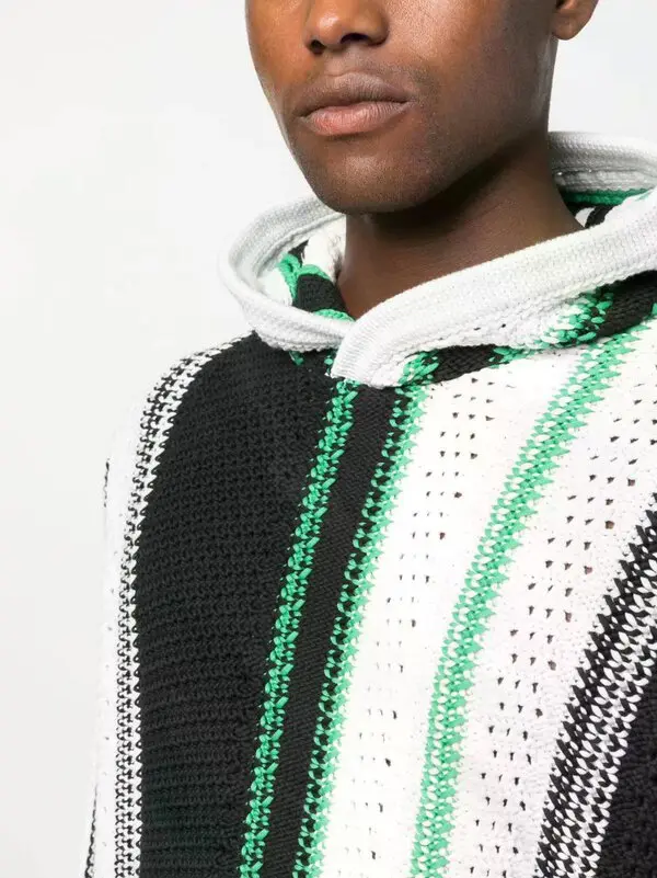 Orlebar Brown Striped Knit Hoodie