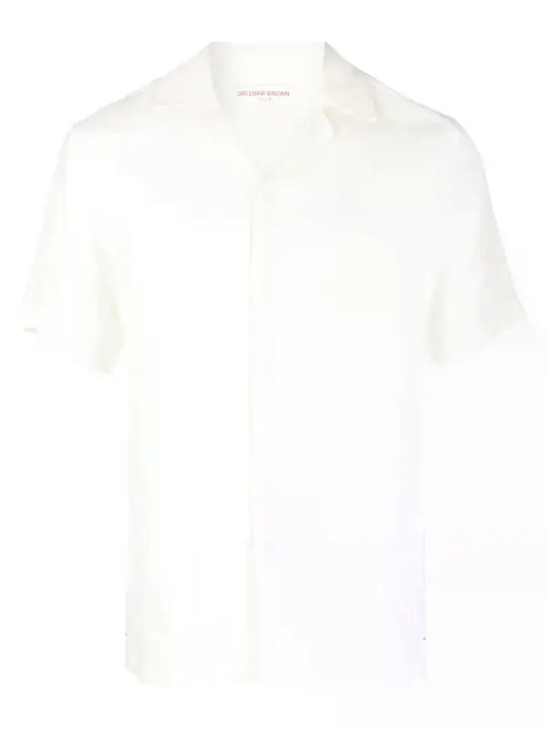 Orlebar Brown Hibbert Short-sleeve Linen Shirt