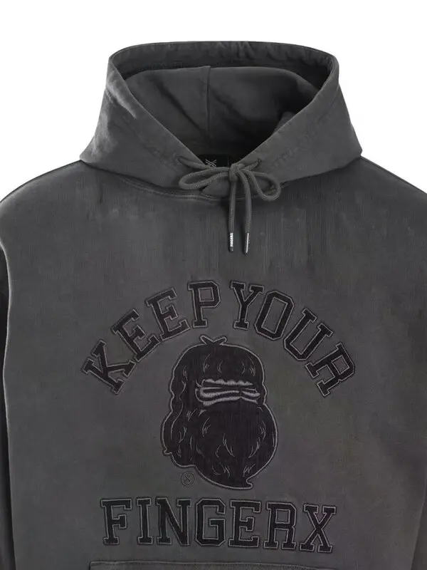 FINGERCROXX Logo-patch Hoodie