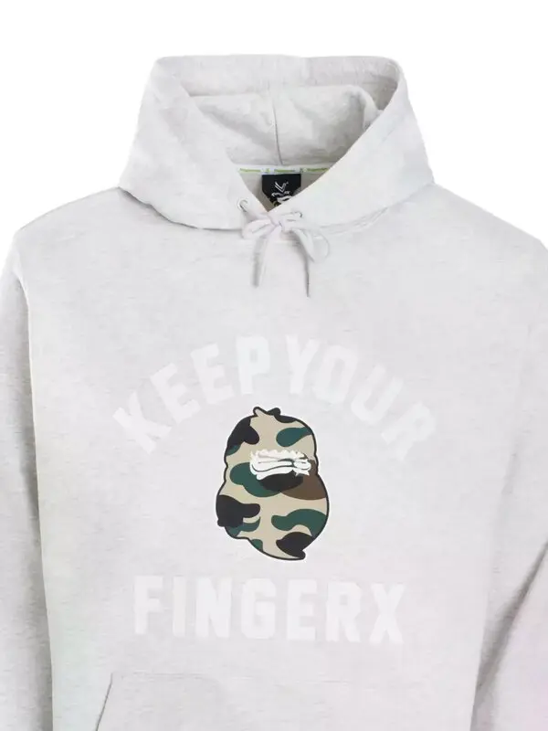 FINGERCROXX Logo Print Hoodie