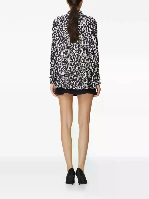 MIA PECULIAR Pearl-button Printed Shirt