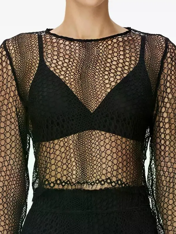 MIA PECULIAR Openwork T-shirt