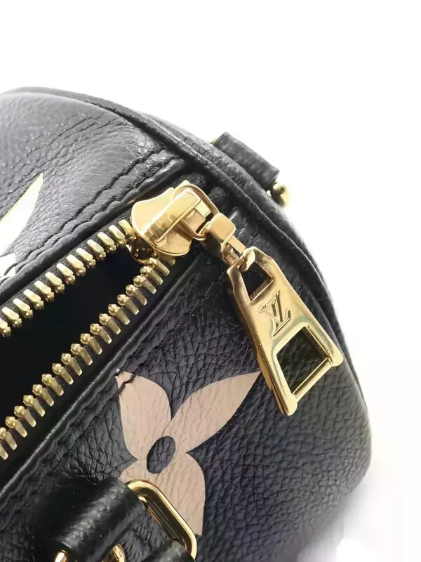 LOUIS VUITTON Monogram Empreinte Papillon Bb Handbag - Black