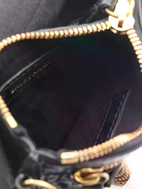 Balenciaga 2010s Cagole Studded Leather Coin Purse