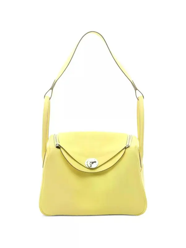 Hermès Lindy 26 Leather Shoulder Bag - Yellow
