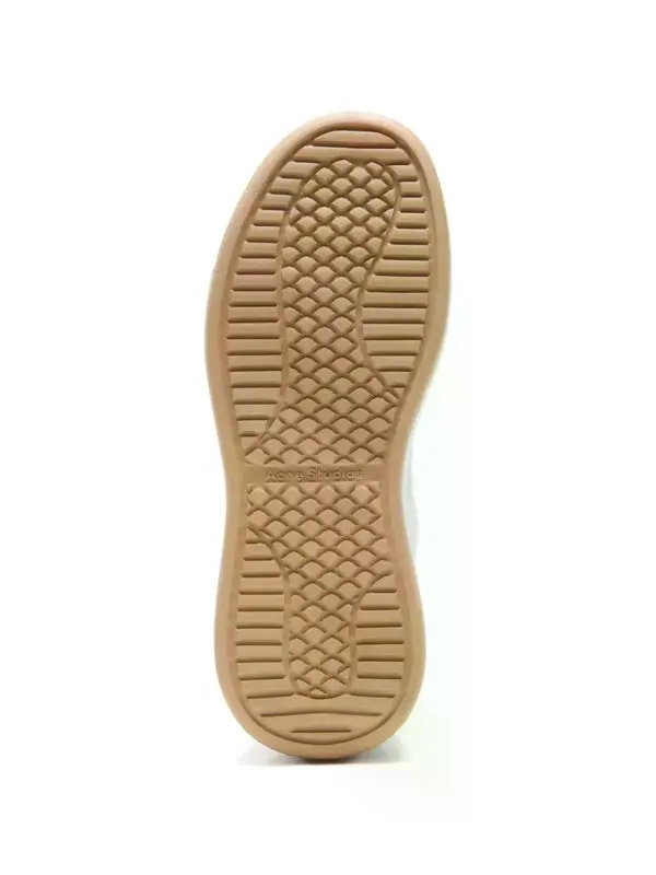 Acne Studios Leather Platform Touch-strap Sneakers - White