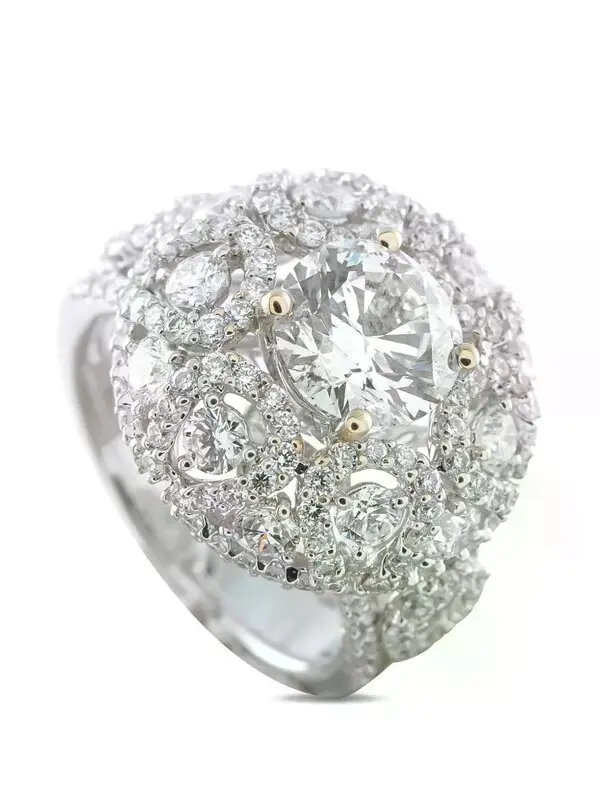 LB EXCLUSIVE 18k White Gold Diamond Ring - Silver