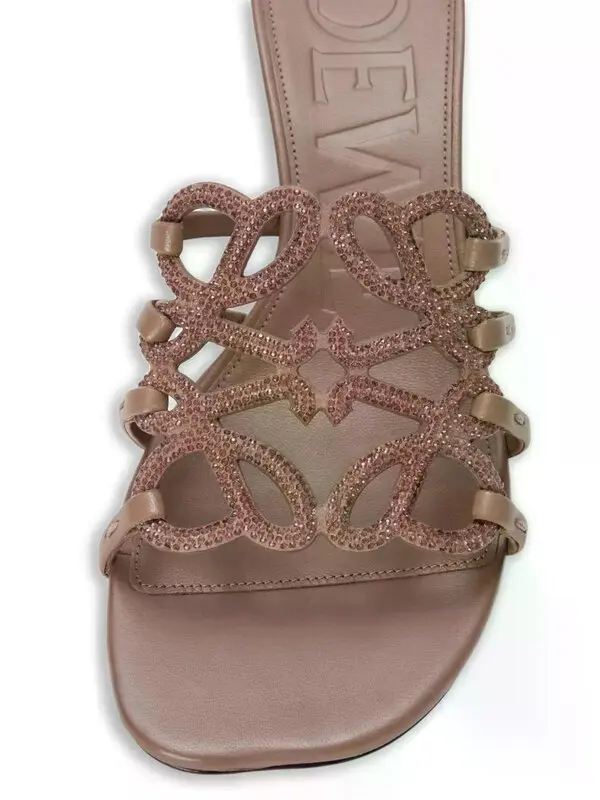 Loewe Petal Anagram Embellished Sandals