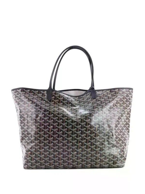 Goyard Saint Louis Coated Canvas Gm Tote Bag - Black