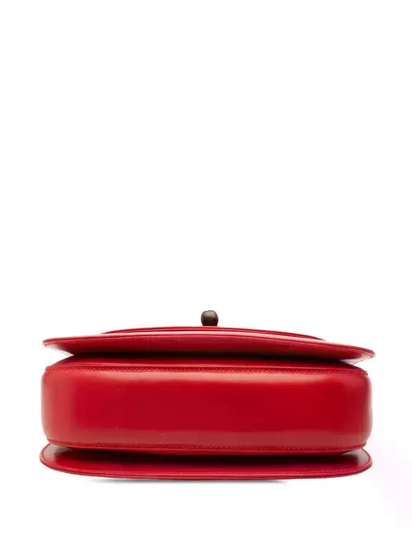 Gucci Small Calfskin Bamboo Satchel - Red