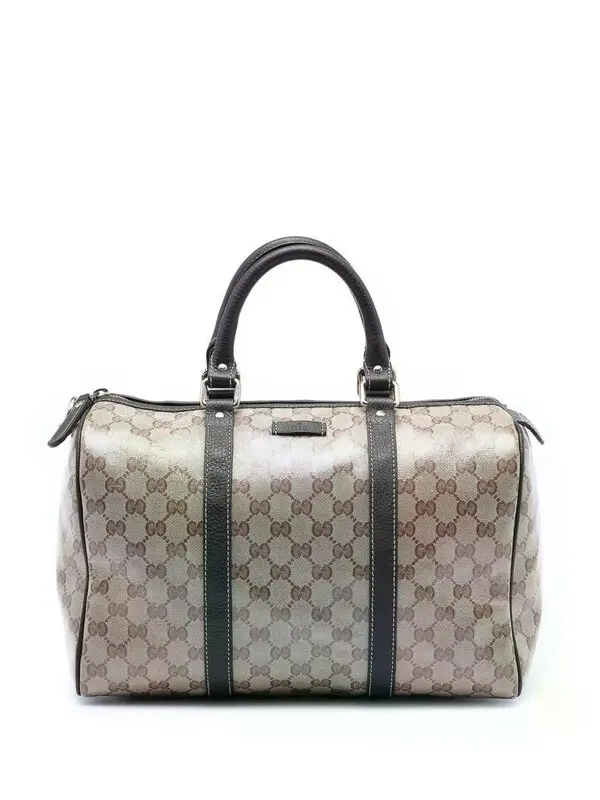 Gucci Gg Crystal Joy Boston Bag - Brown