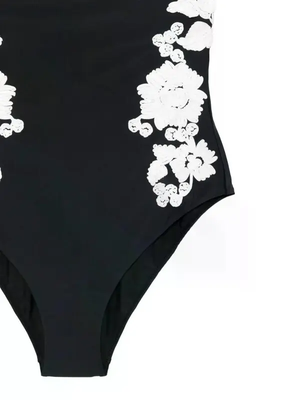 Simkhai Floral Embroidered One-piece Swimsuit