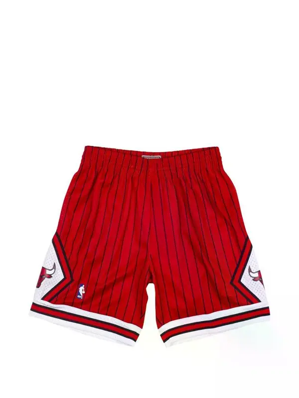 Mitchell & Ness Nba Reload Swingman Striped Shorts - Red