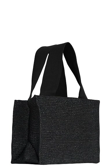 THE ROW Loretta Raffia Tote Bag - Black