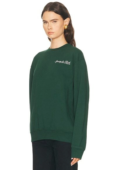 Sporty & Rich Crewneck Sweatshirt With Printed Logo