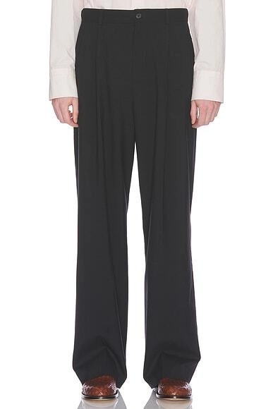 THE ROW Thom Pant - Black