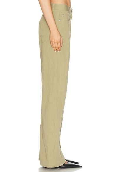 Helmut Lang Relaxed Bootcut Pant - Warm Sage