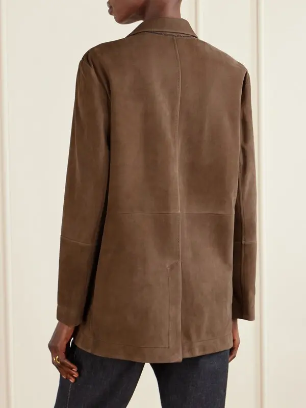 Brunello Cucinelli Single-breasted Suede Blazer